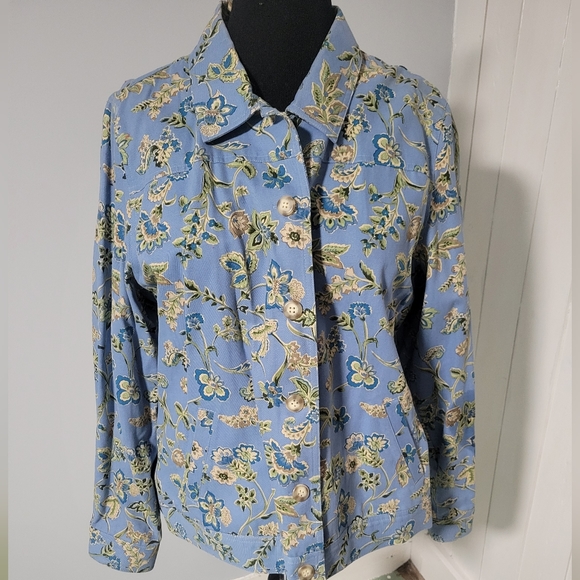 Appleseed's | Jackets & Coats | Appleseeds Blue Canvas Jacket | Poshmark